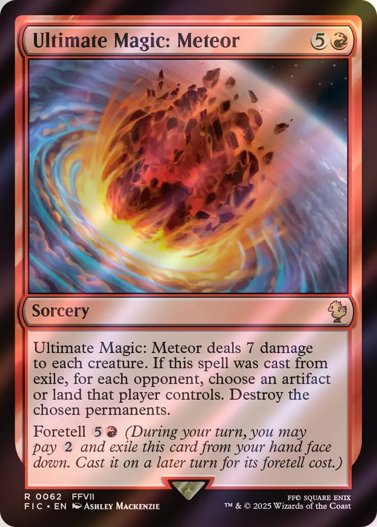 Ultimate Magic: Meteor [62] [FINAL FANTASY: Commander] [Surge Foil] – Face to Face Games