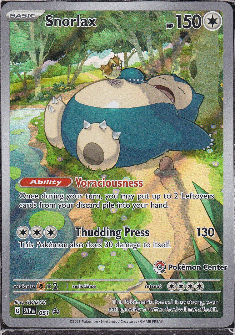 Snorlax - 51 - Promo - Ultra Rare - Scan 12057 – Face to Face Games