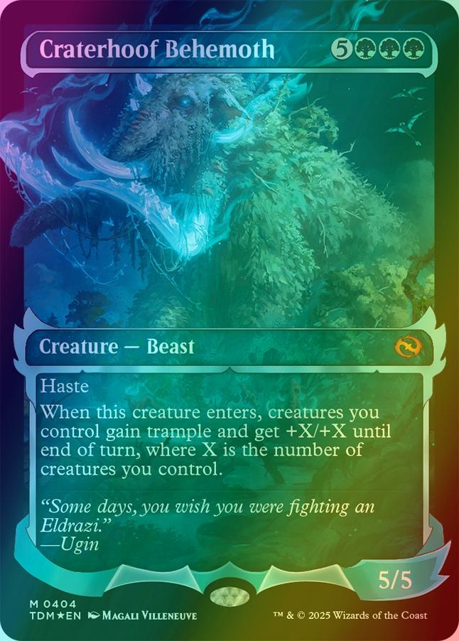 Craterhoof Behemoth [404] [Ghostfire Showcase] [Tarkir: Dragonstorm] [ – Face to Face Games