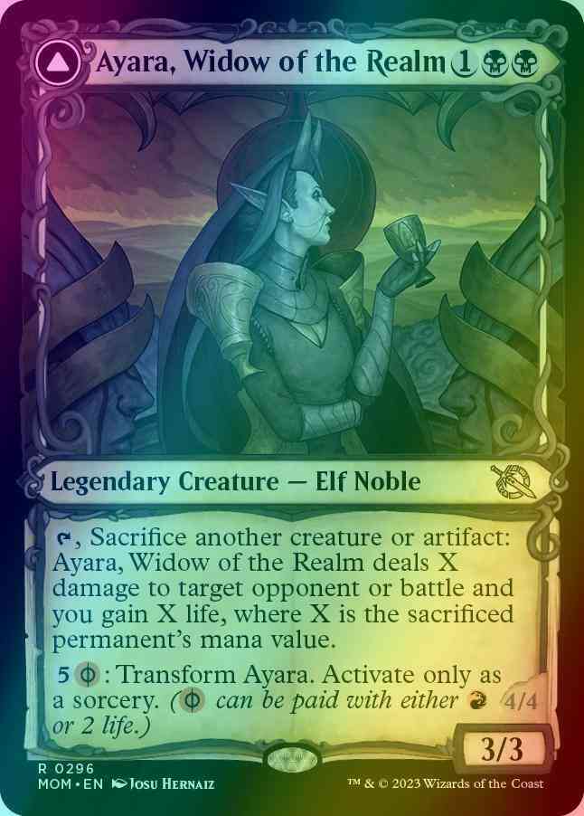 Ayara, Widow of the Realm // Ayara, Furnace Queen [296] [Planar Showca – Face to Face Games