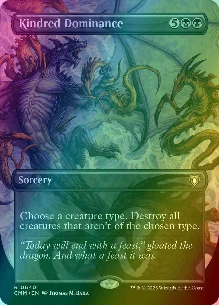 Kindred Dominance [640] [Borderless] [Commander Masters] [Foil] – Face to Face Games