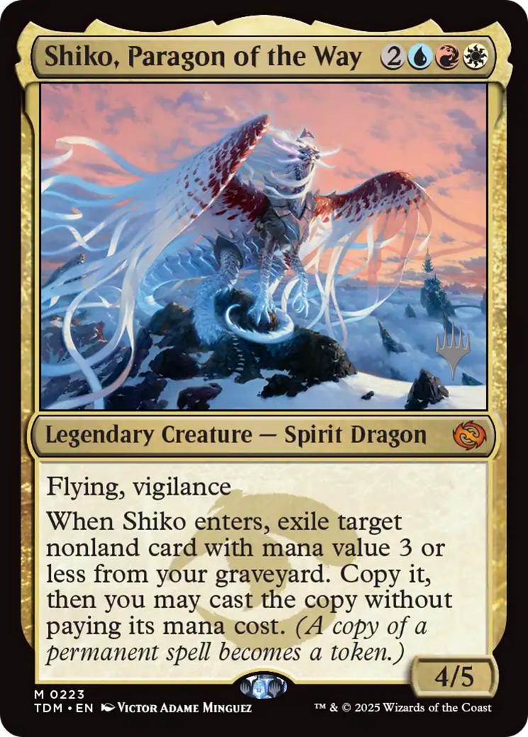 Shiko, Paragon of the Way [223p] [Promo Pack] [Tarkir: Dragonstorm: Pr – Face to Face Games