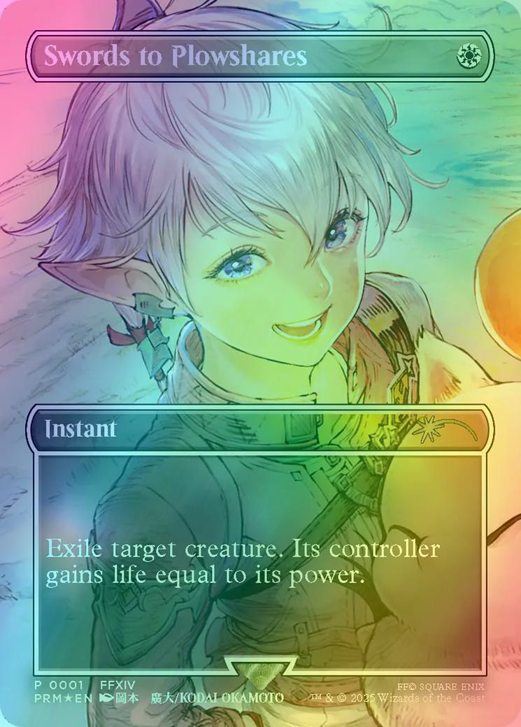 Swords to Plowshares [13] [Borderless] [MagicFest 2025] [Foil] – Face to Face Games