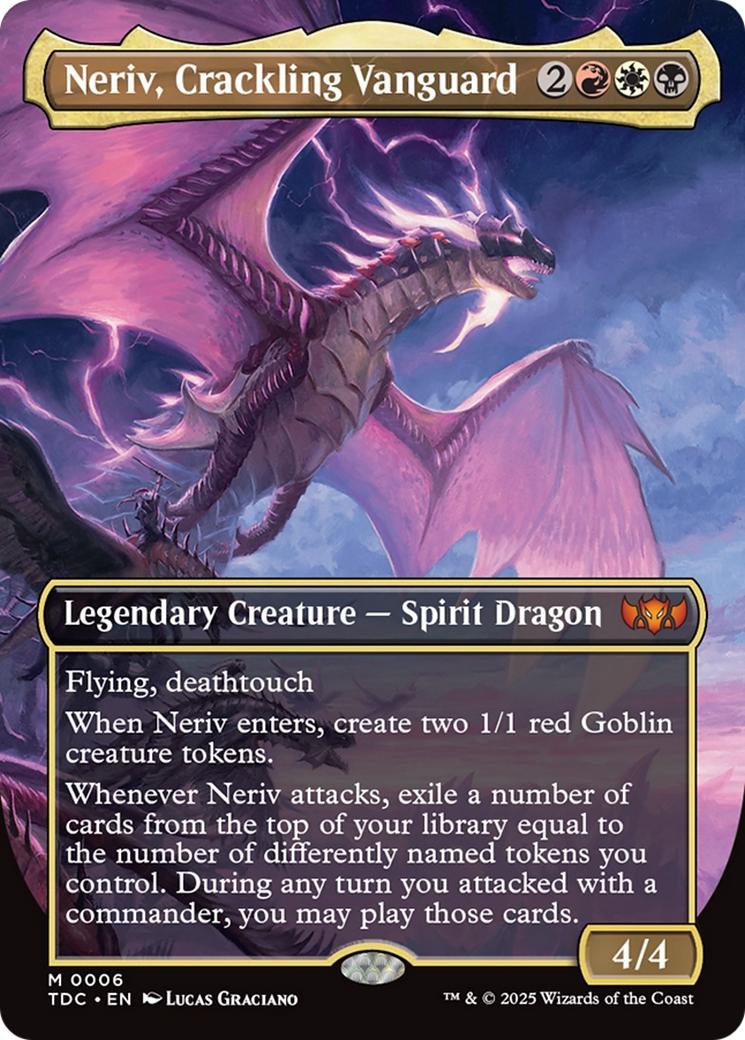 Neriv, Crackling Vanguard [6] [Borderless] [Tarkir: Dragonstorm: Comma – Face to Face Games