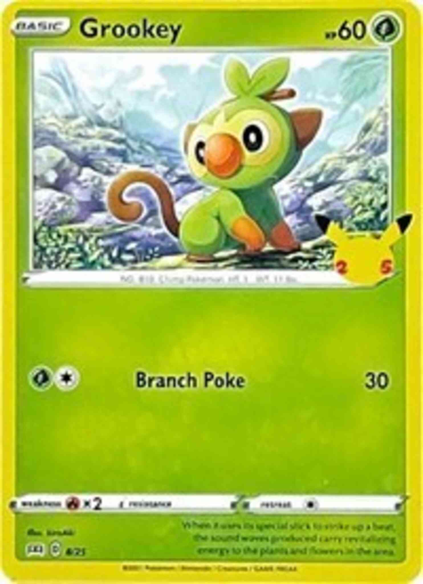Grookey - McDonald's 25th Anniversary - 8/25 - Promo [mcd21-8] [Non-Ho ...