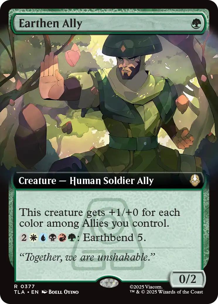 Earthen Ally [377] [Extended Art] [Avatar: The Last Airbender] [Non ...