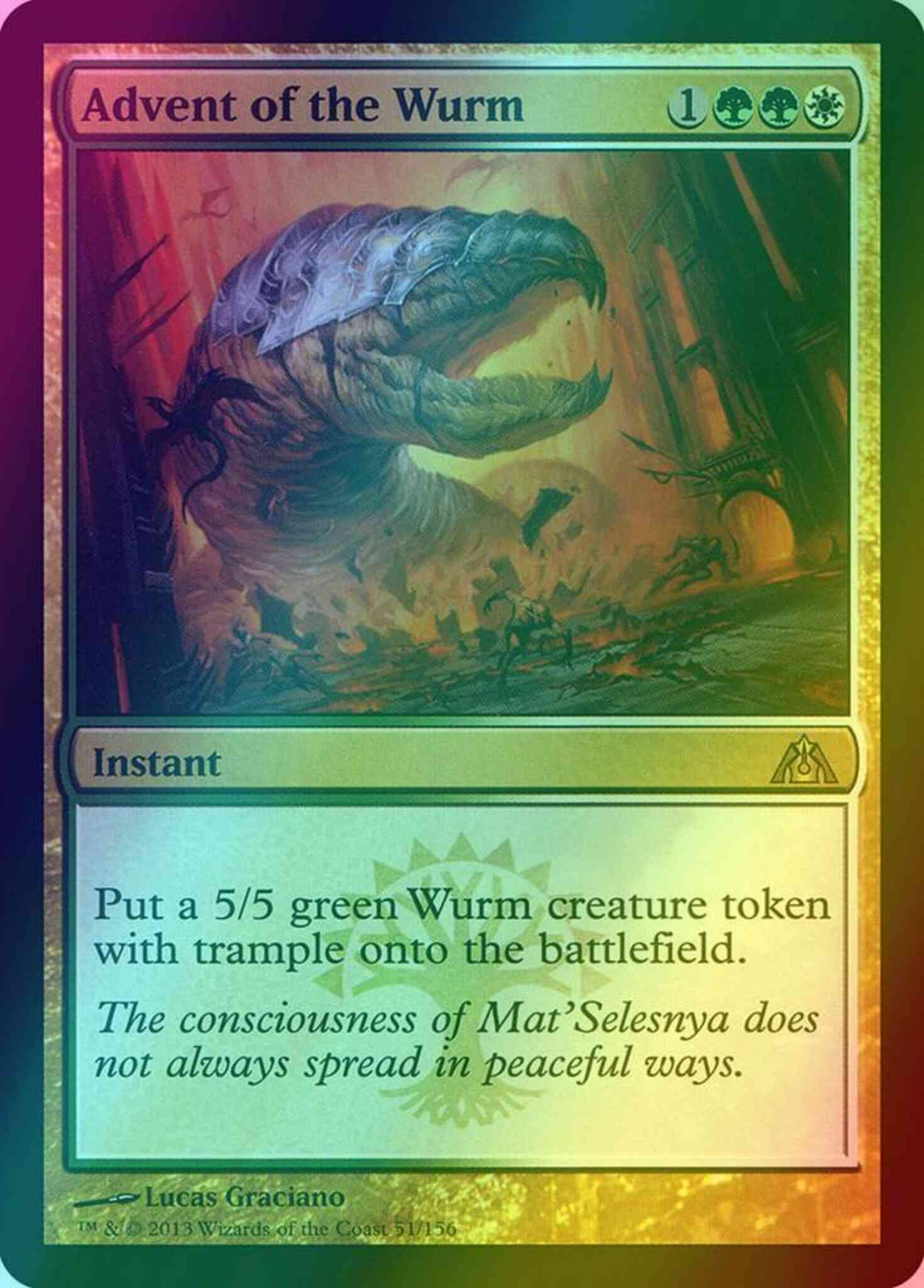 Advent of the Wurm [51] [Dragon's Maze] [Foil] – Face to Face Games
