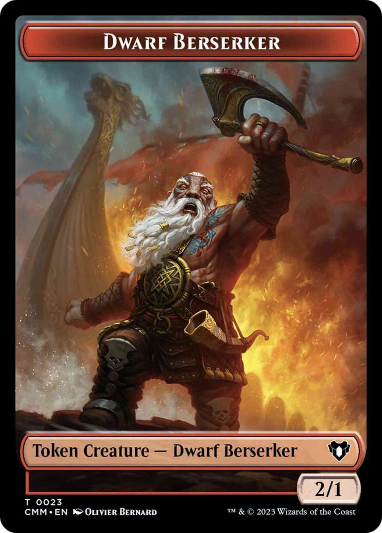 Dwarf Berserker Token (23) // The Monarch Token (50) [Commander Master ...