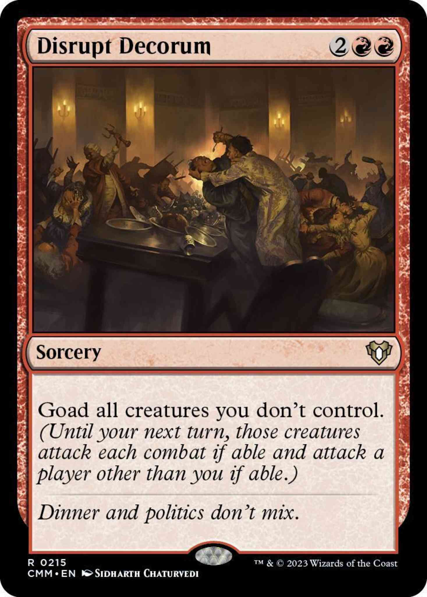 Disrupt Decorum [215] [Commander Masters] [Non-Foil] – Face to Face Games