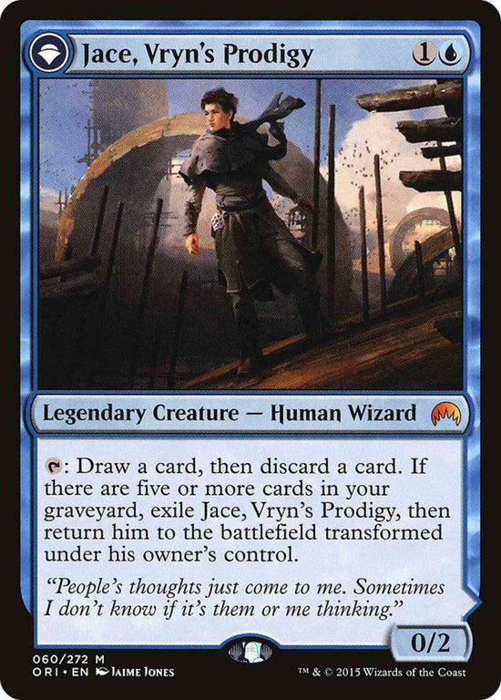 Jace, Vryn's Prodigy // Jace, Telepath Unbound [60] [Magic Origins ...