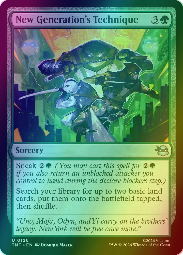 New Generation's Technique [126] [Teenage Mutant Ninja Turtles] [Foil ...