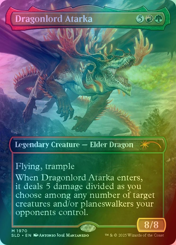 Dragonlord Atarka // Dragonlord Atarka [1970] [Borderless] [They Grow ...