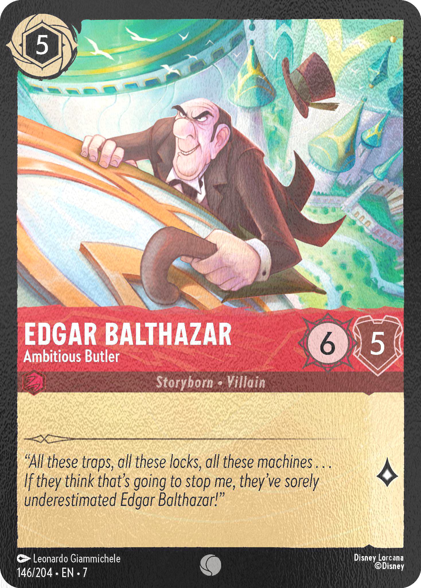 Edgar Balthazar - Ambitious Butler - 146/204 [Archazia's Island] [Cold ...