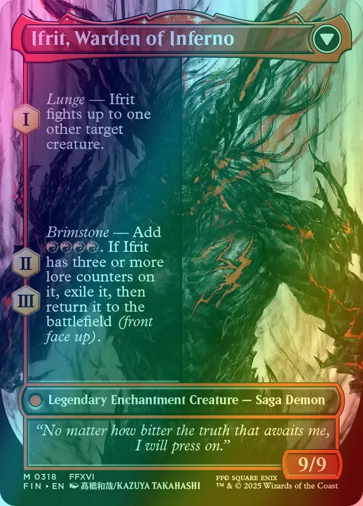 Clive, Ifrit's Dominant // Ifrit, Warden of Inferno [318] [Borderless ...