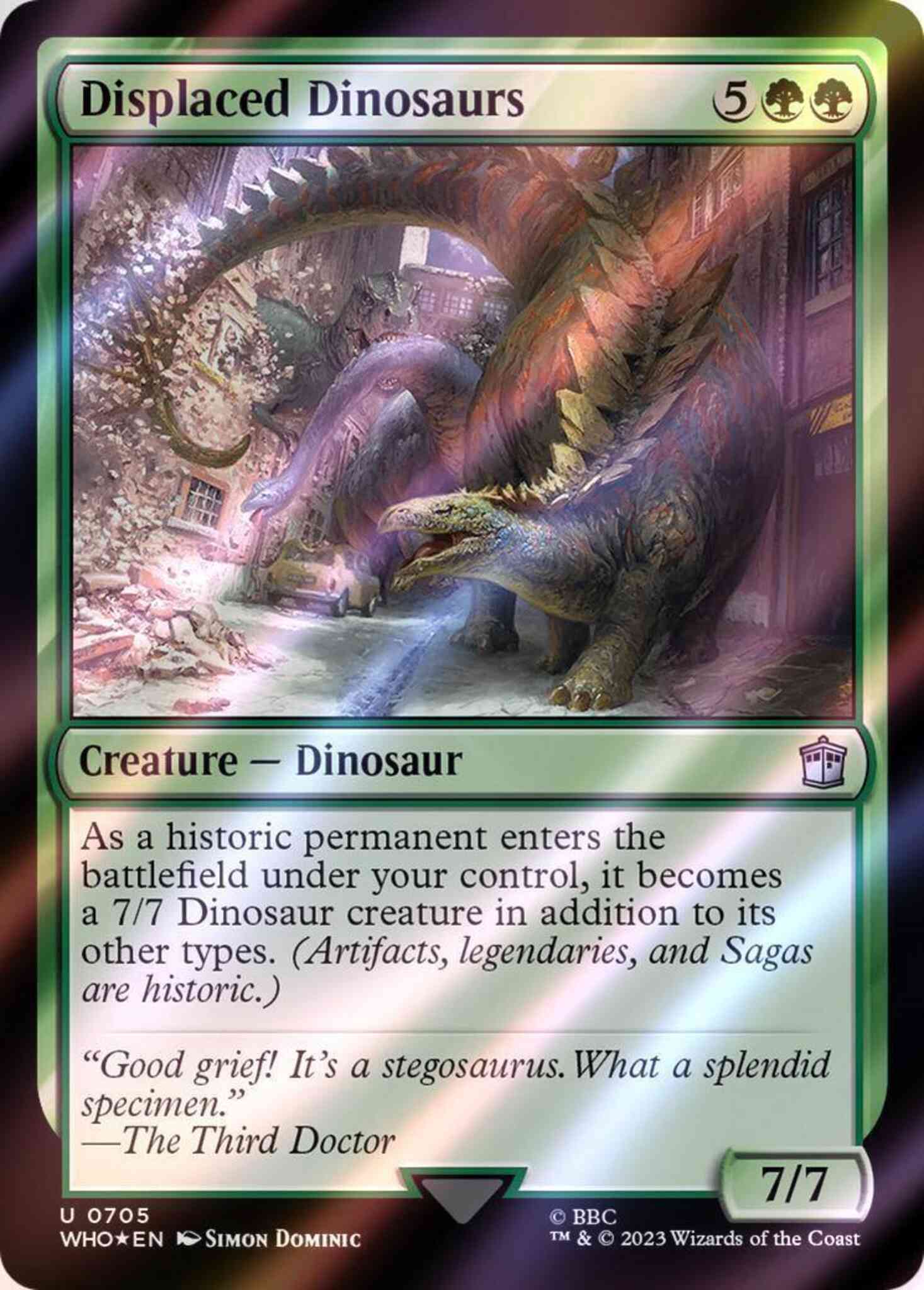 Displaced Dinosaurs [705] [Universes Beyond: Doctor Who] [Surge Foil ...