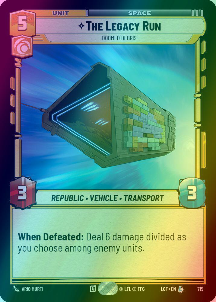 The Legacy Run - Doomed Debris [715] [Legends of the Force] [Foil ...