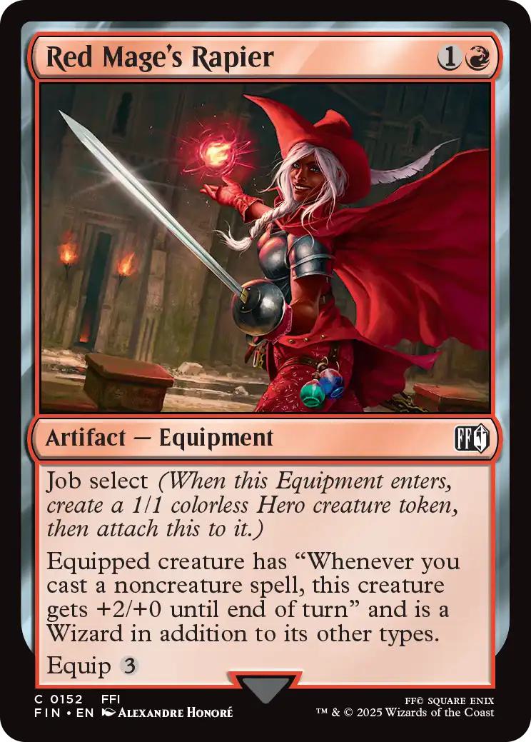 Red Mage's Rapier [152] [FINAL FANTASY] [Non-Foil] – Face to Face Games