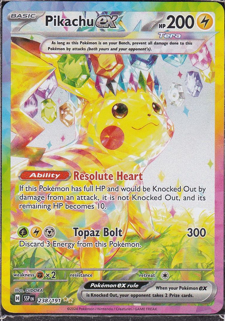Pikachu ex - 238/191 - Special Illustration Rare - Ultra Rare - Scan 1 ...