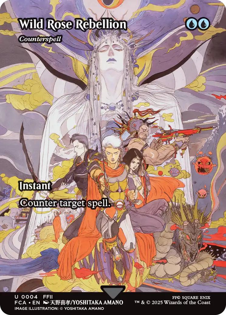 Wild Rose Rebellion - Counterspell [4] [Borderless] [FINAL FANTASY ...