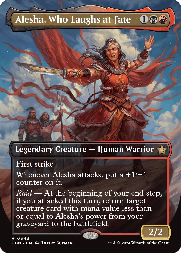 Alesha, Who Laughs at Fate [343] [Borderless] [Foundations] [Foil ...