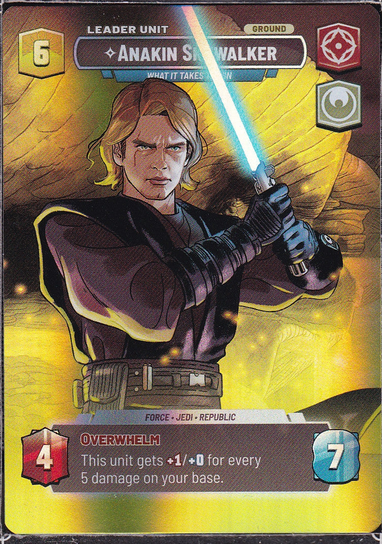 Anakin Skywalker - What it Takes to Win - Showcase - 269 - Foil - Scan ...