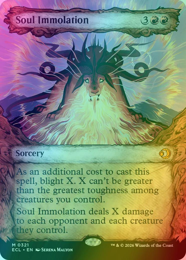 Soul Immolation [321] [Fable Frame] [Lorwyn Eclipsed] [Foil] – Face to ...