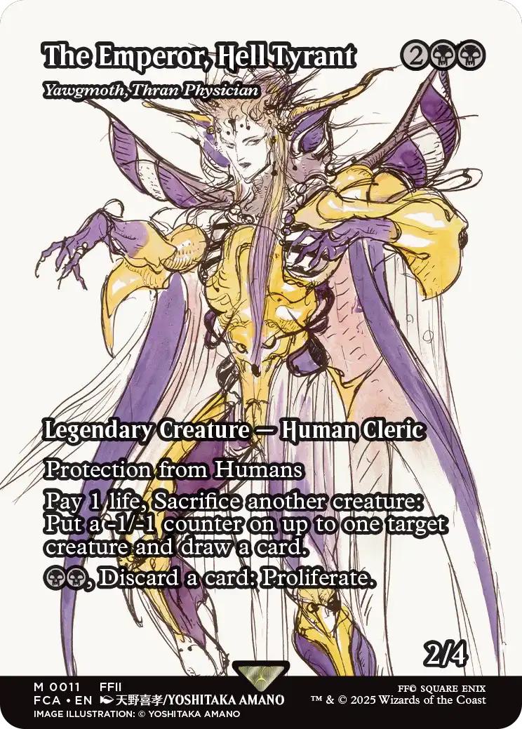 The Emperor, Hell Tyrant - Yawgmoth, Thran Physician [11] [Borderless ...