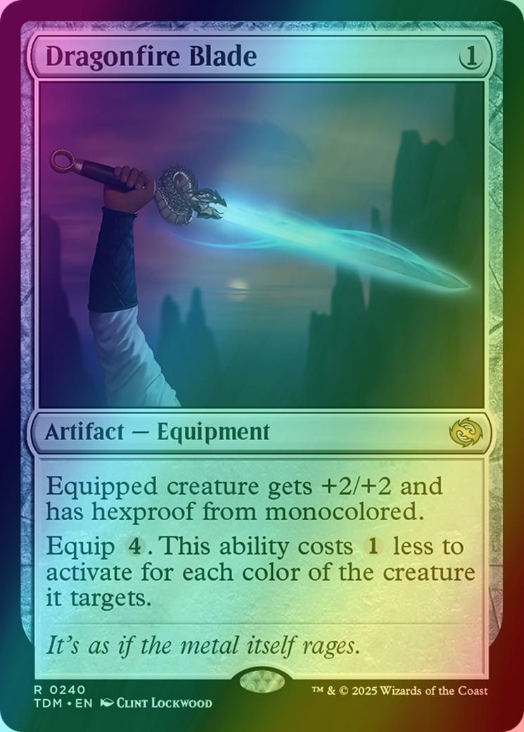 Dragonfire Blade [240] [Tarkir: Dragonstorm] [Foil] – Face to Face Games