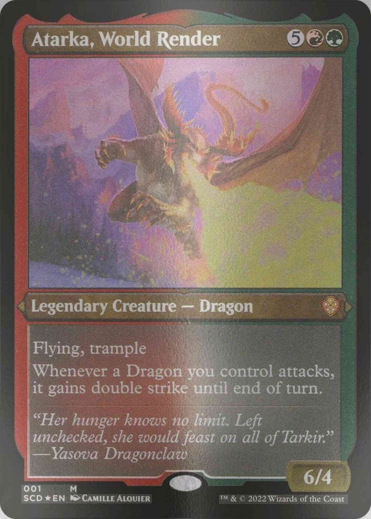 Atarka, World Render [1] [Starter Commander Decks] [Etched Foil] – Face ...