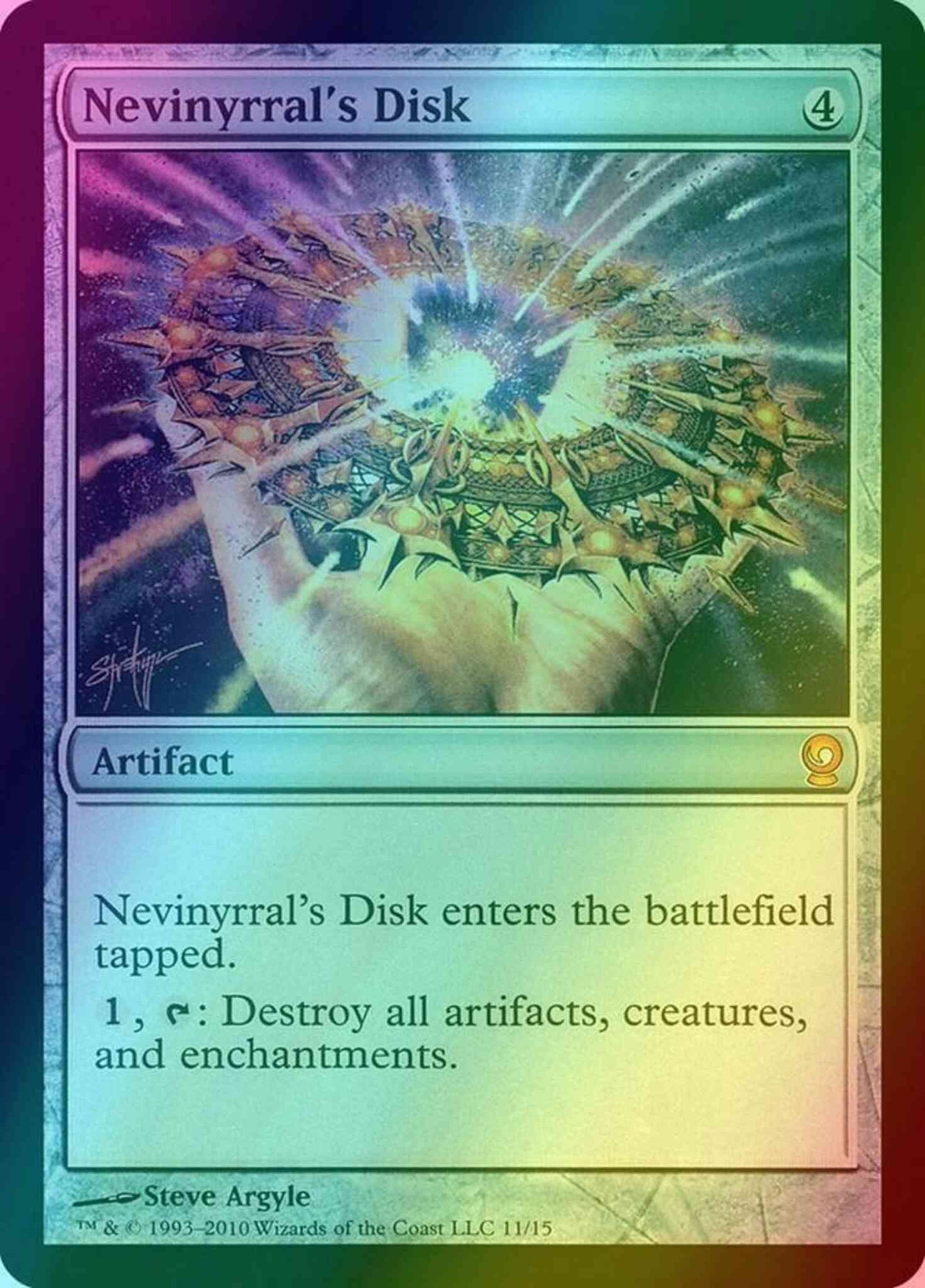 Nevinyrral's Disk [11] [From the Vault: Relics] [Foil] – Face to Face Games