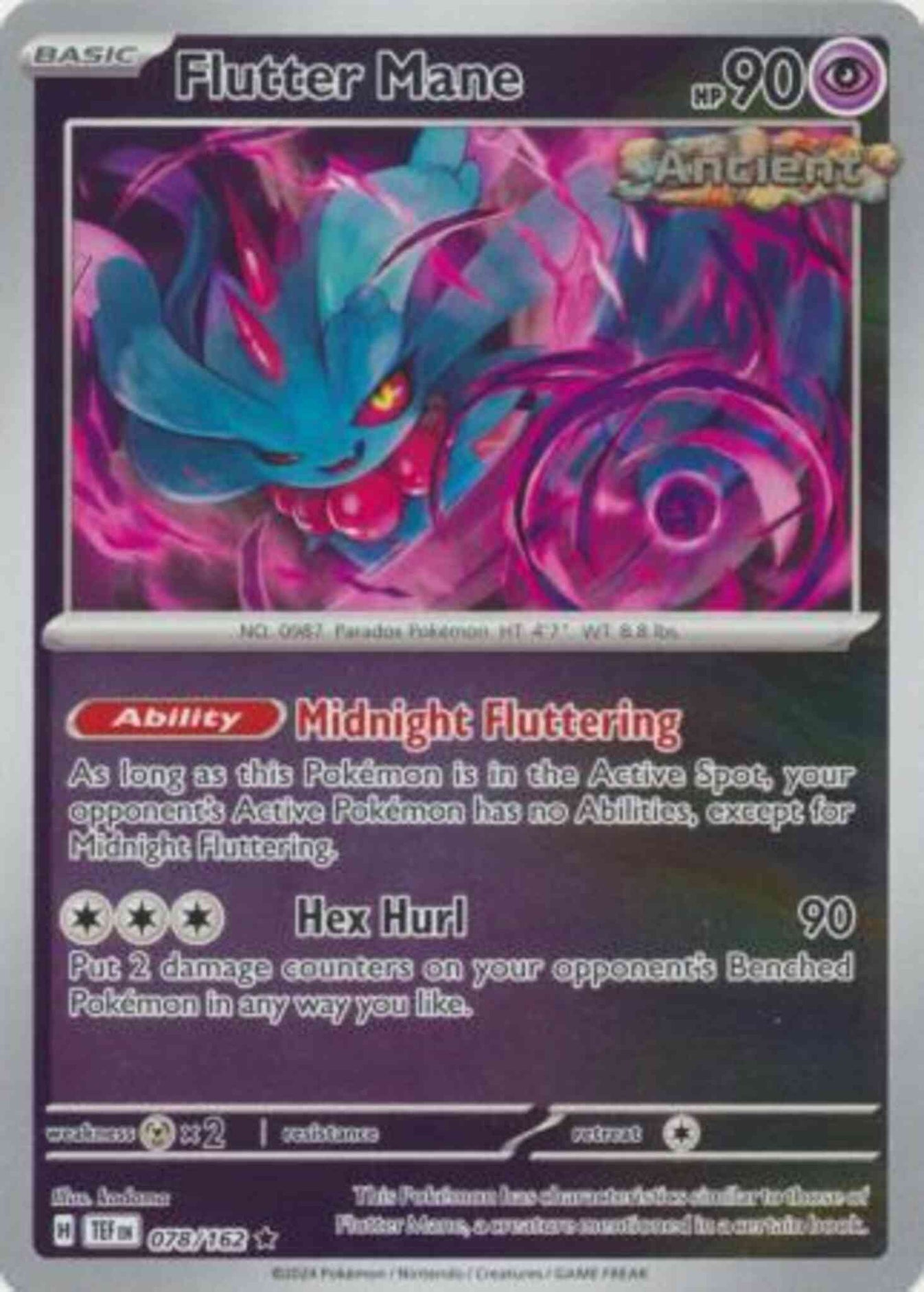 Flutter Mane - 078/162 - Rare [sv05-078] [Reverse Holo] – Face to Face ...