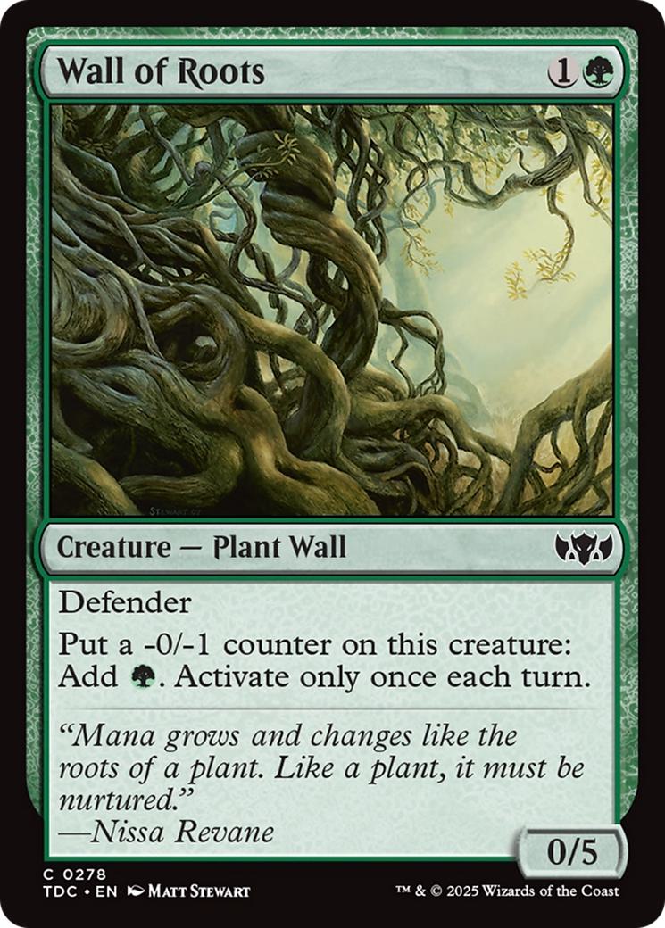 Wall of Roots [278] [Tarkir: Dragonstorm: Commander] [Non-Foil] – Face ...