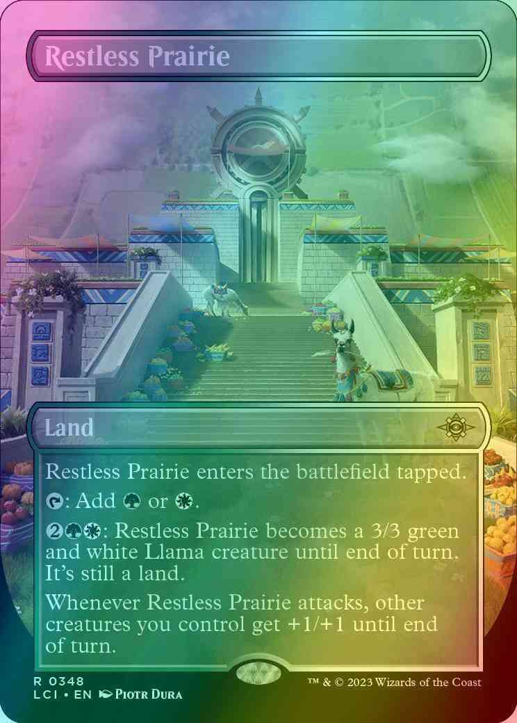 Restless Prairie [348] [Borderless] [The Lost Caverns of Ixalan] [Foil ...