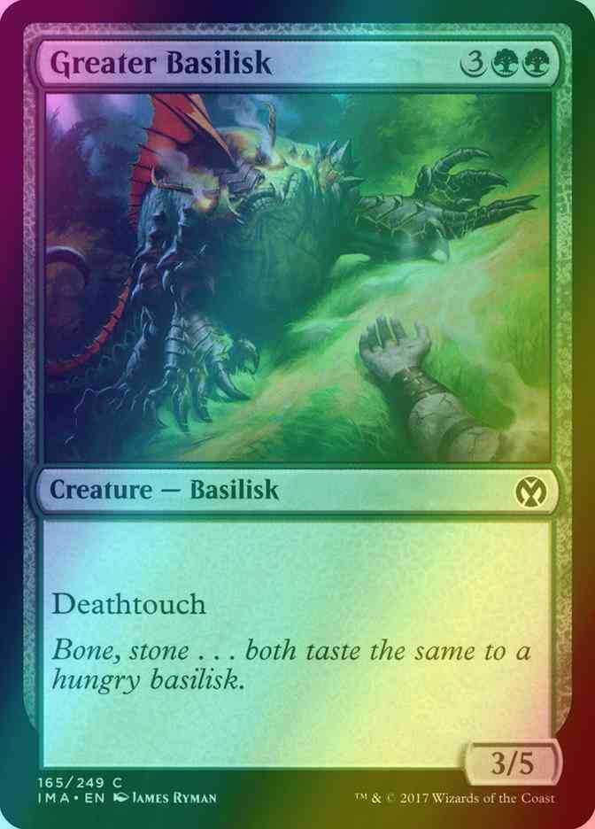 Greater Basilisk [165] [Iconic Masters] [Foil] – Face to Face Games