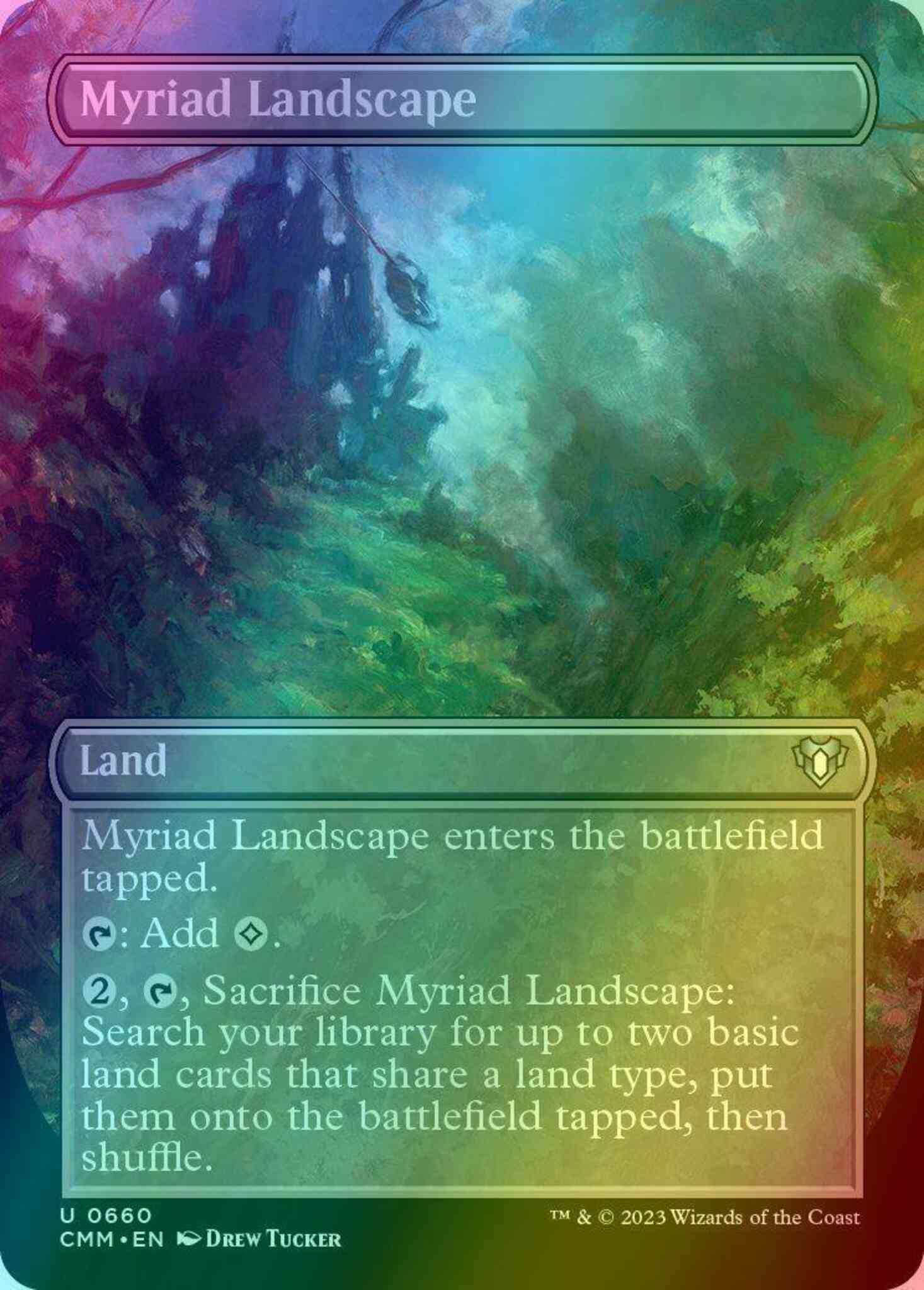 Myriad Landscape [660] [Borderless] [Commander Masters] [Foil] – Face ...