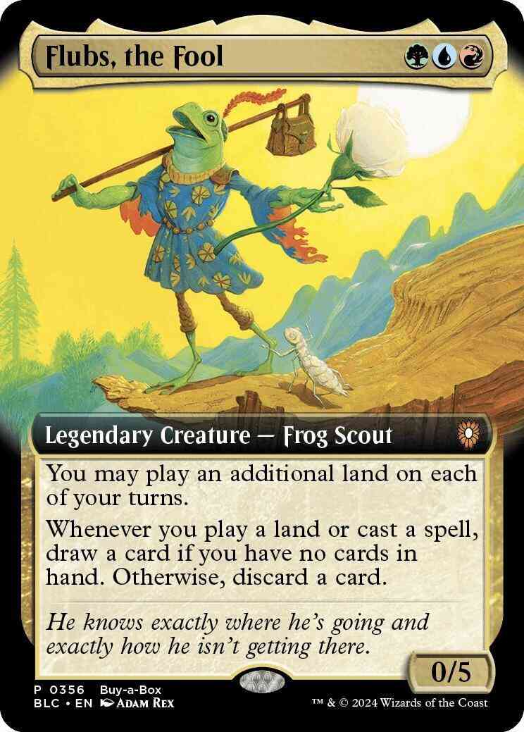 Flubs, the Fool [356] [Extended Art] [Buy a Box] [Bloomburrow: Command ...