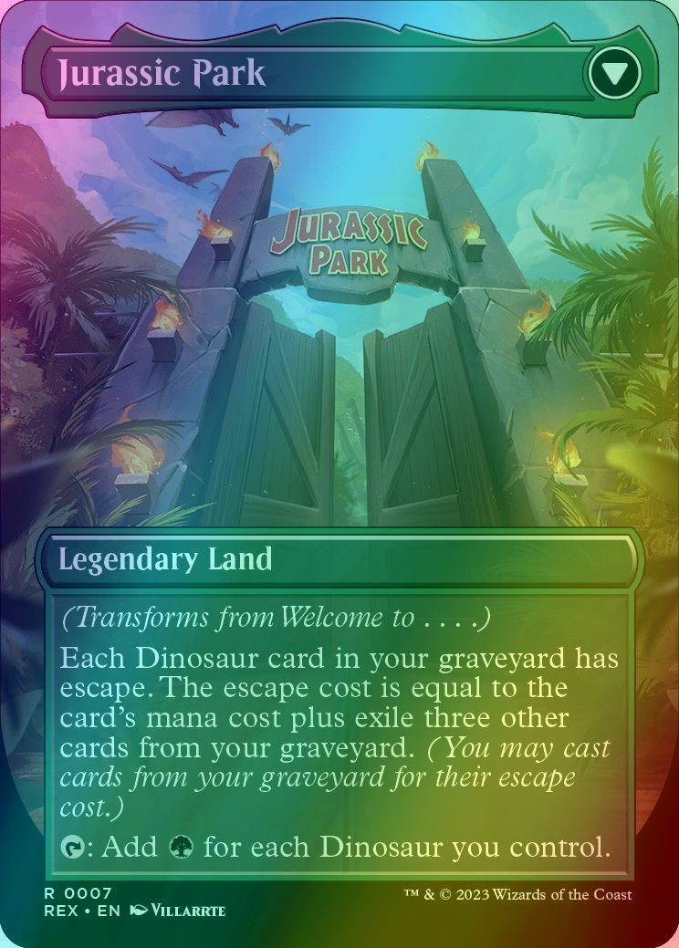 Welcome to . . . // Jurassic Park [7] [Borderless] [Universes Beyond ...