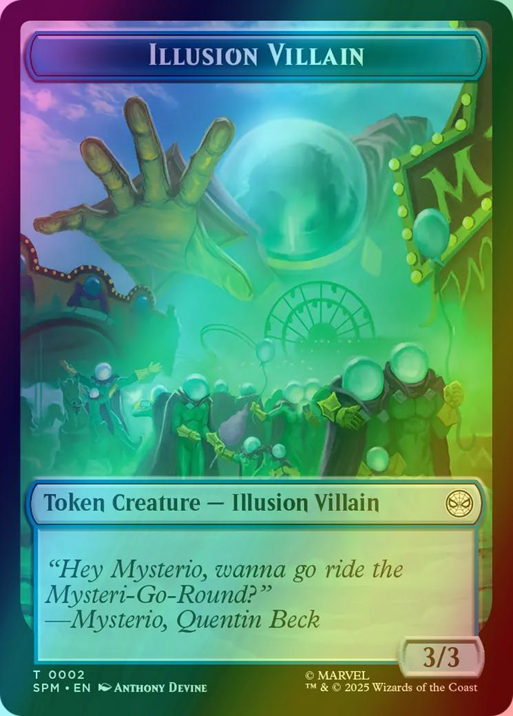 Illusion Villain Token (02) // Spider Token (03) [Marvel's Spider-Man ...