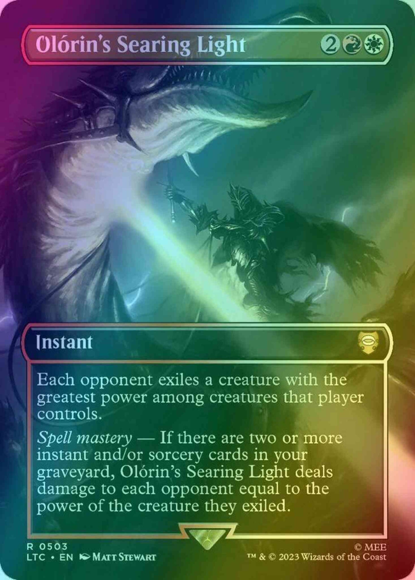 Olórin's Searing Light [503] [Borderless] [The Lord of the Rings: Tales ...