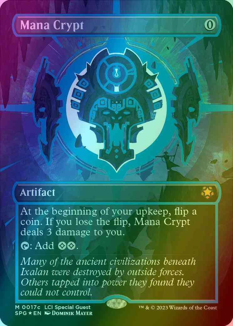 Mana Crypt [17c] [Neon Ink Showcase] [Blue] [Special Guests] [Foil ...