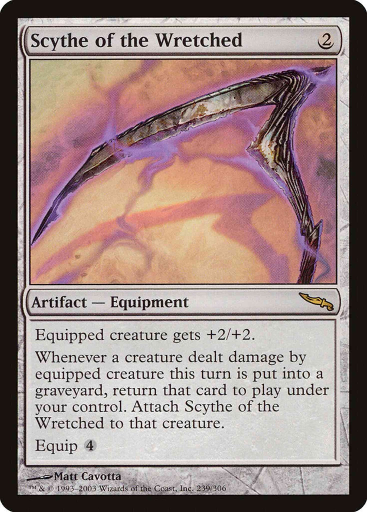Scythe of the Wretched [239] [Mirrodin] [Non-Foil] – Face to Face Games