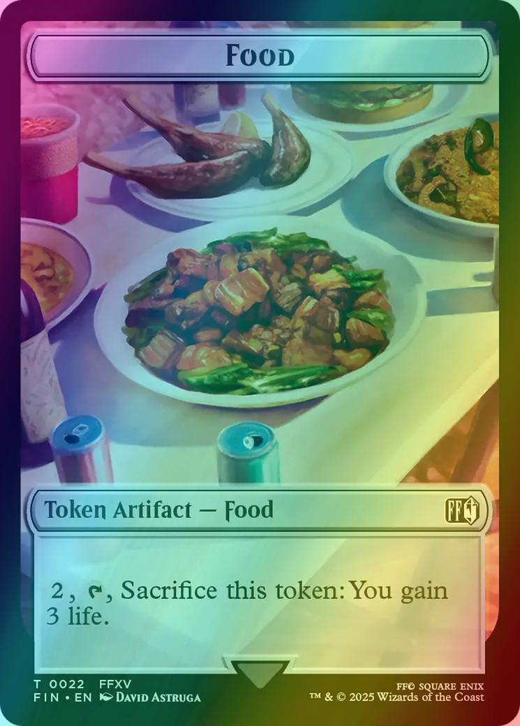 Food Token (22) // Hero Token (05) [FINAL FANTASY: Tokens] [Foil ...