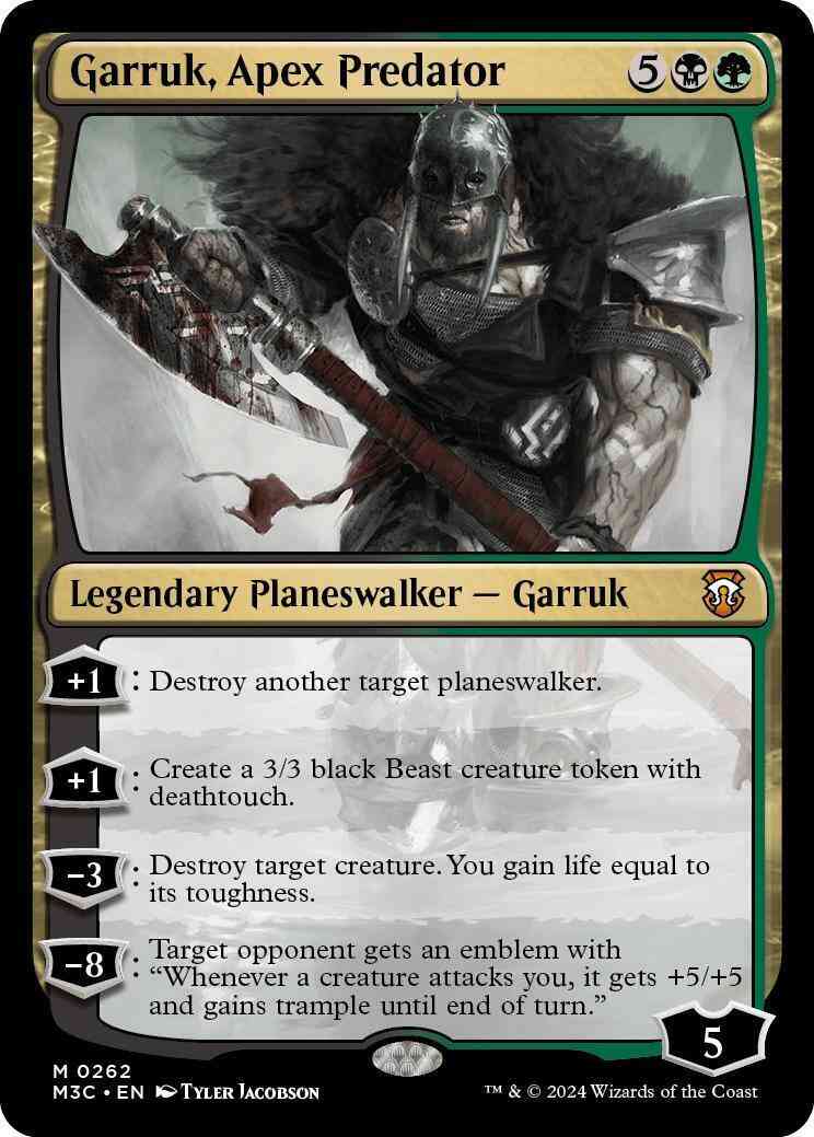 Garruk, Apex Predator [262] [Modern Horizons 3: Commander] [Non-Foil ...