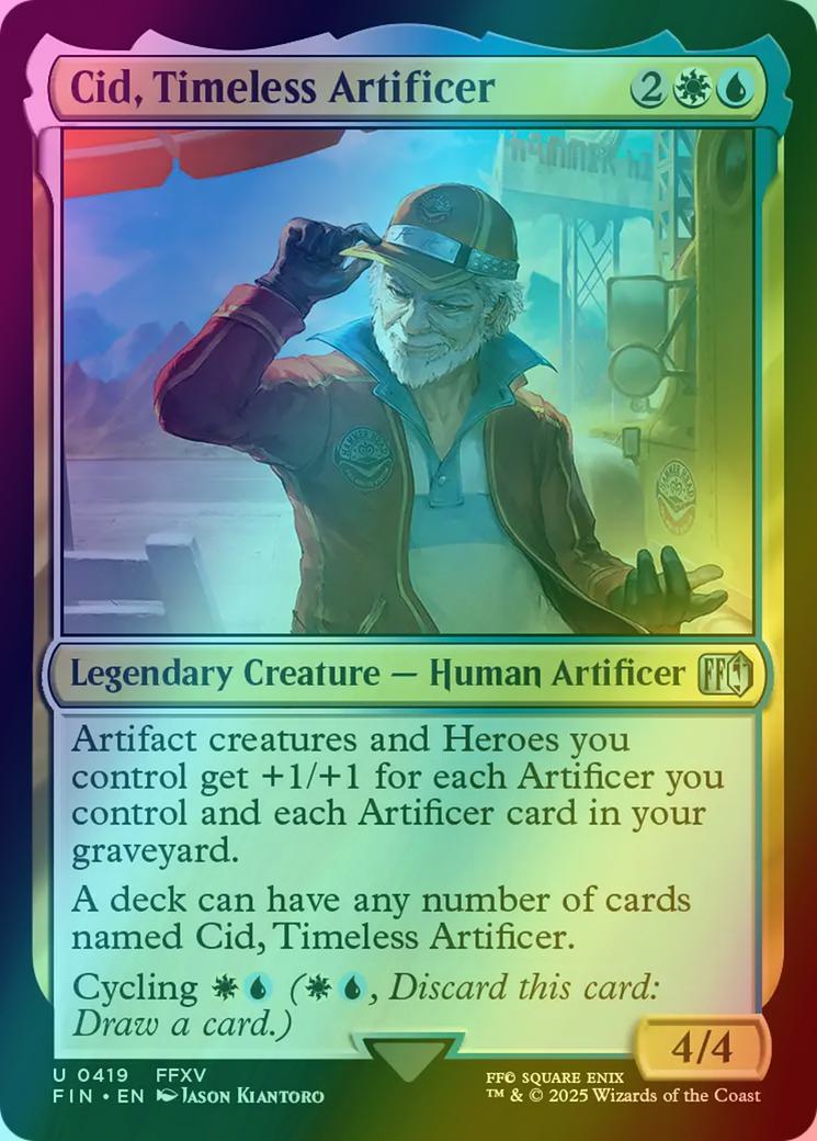 Cid, Timeless Artificer [419] [FFXV] [FINAL FANTASY] [Foil] – Face to ...