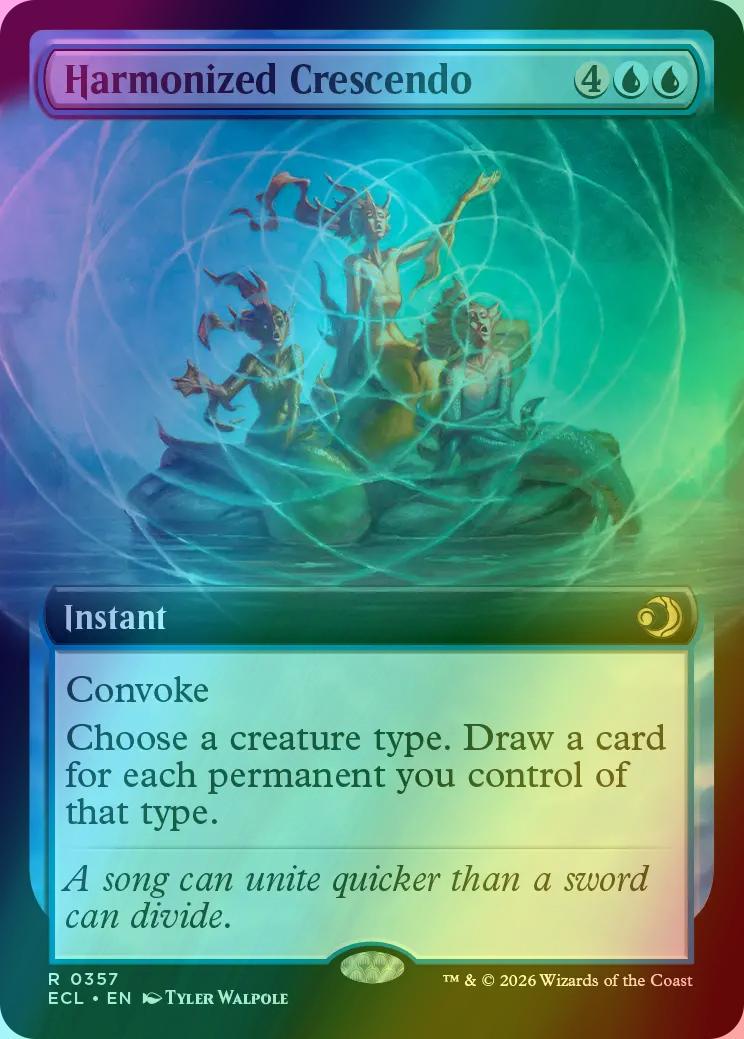 Harmonized Crescendo [357] [Extended Art] [Lorwyn Eclipsed] [Foil ...