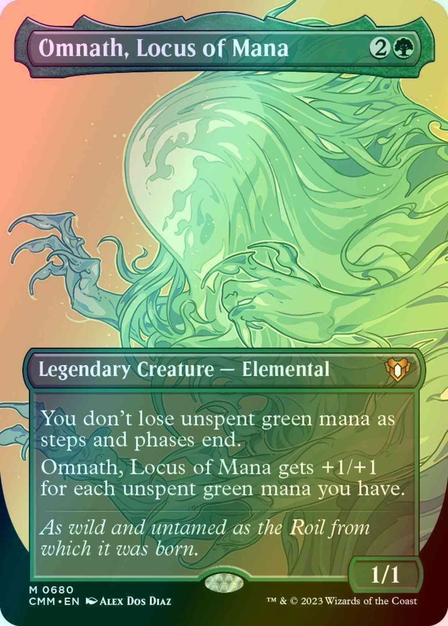 Omnath, Locus of Mana [680] [Borderless] [Profile] [Commander Masters ...