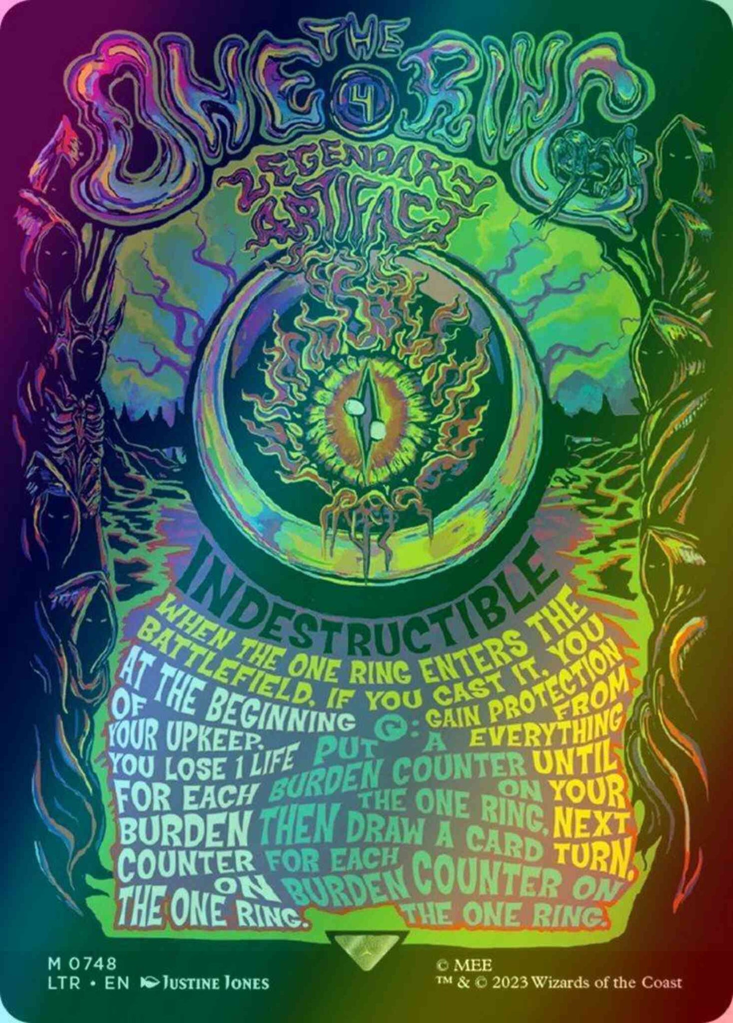 the one ring borderless poster