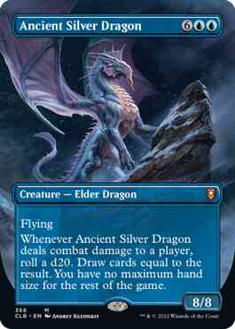 Ancient Silver Dragon [366] [Borderless] [Commander Legends: Battle for ...