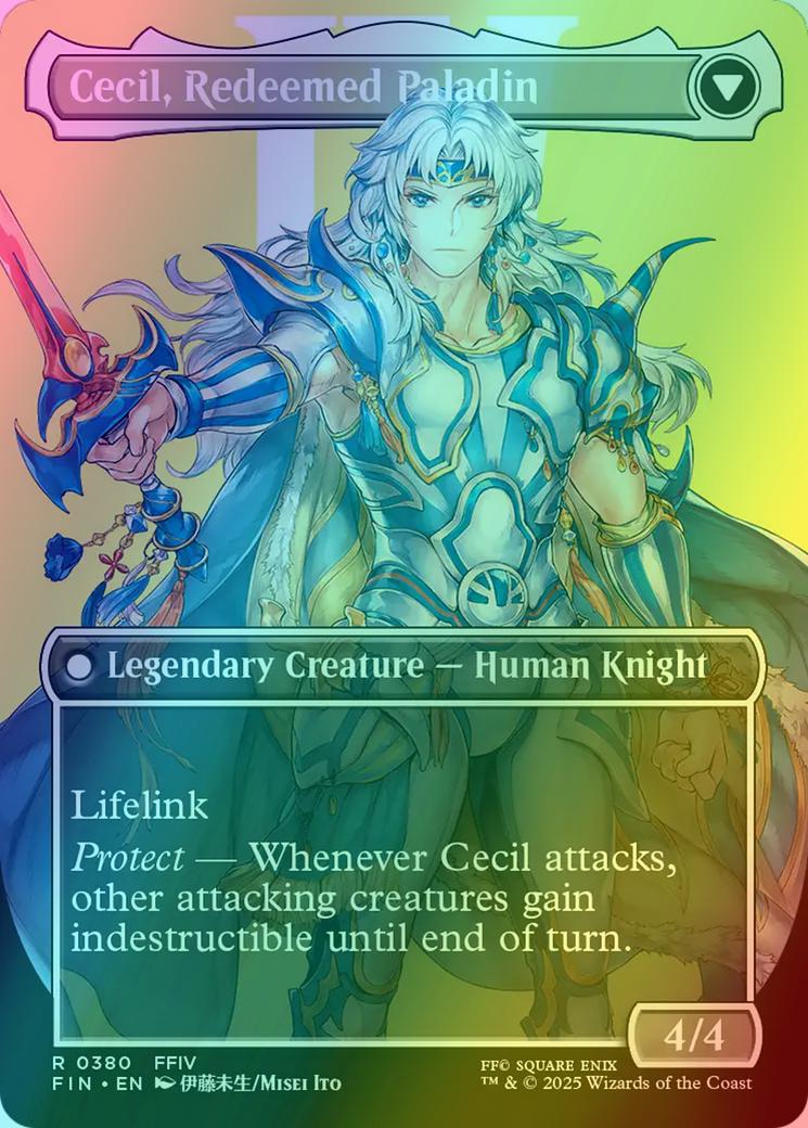 Cecil, Dark Knight // Cecil, Redeemed Paladin [380] [Borderless] [Char – Face to Face Games