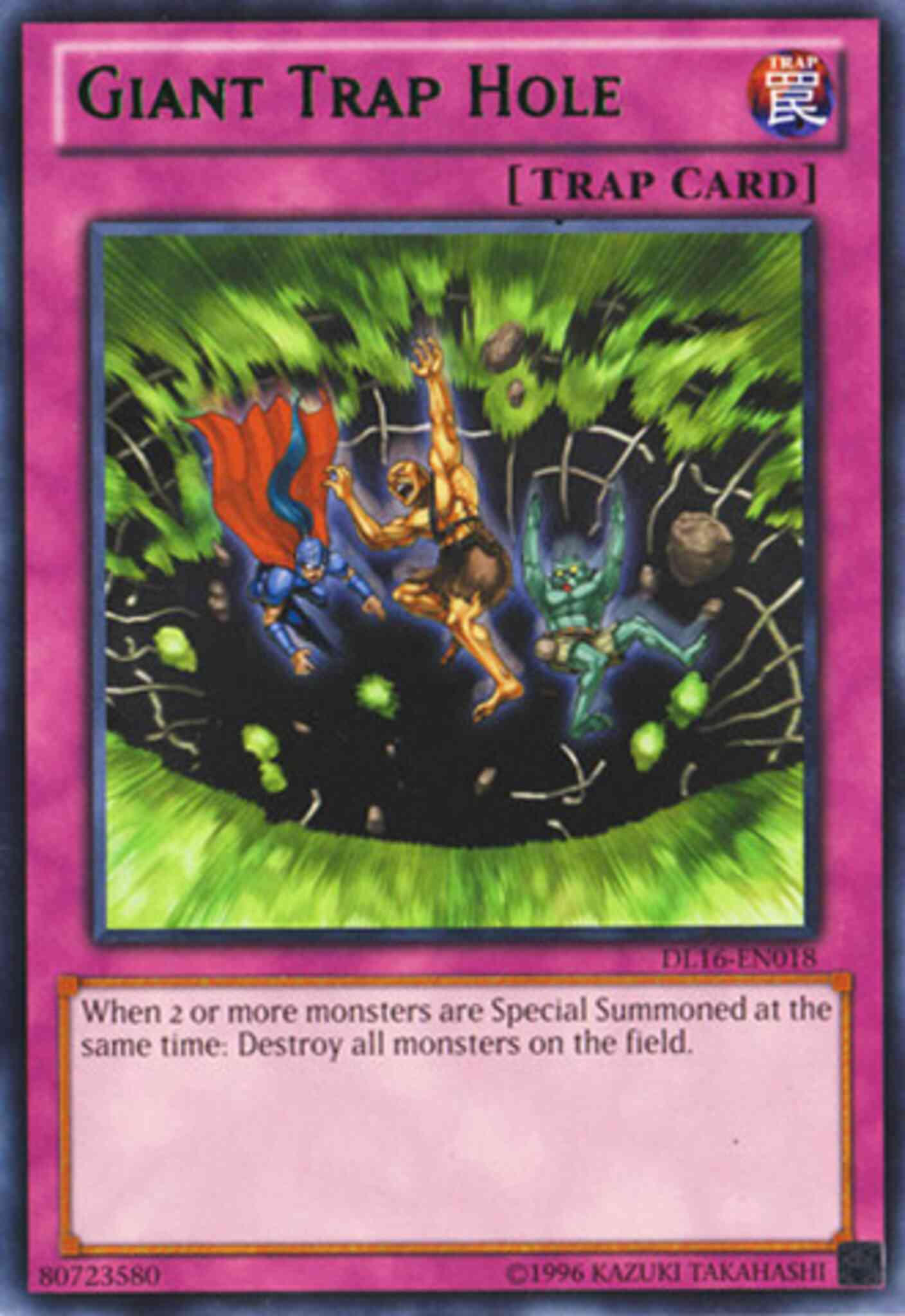 Giant Trap Hole (Green) - DL16-EN018 - Rare - Unlimited – Face to Face ...